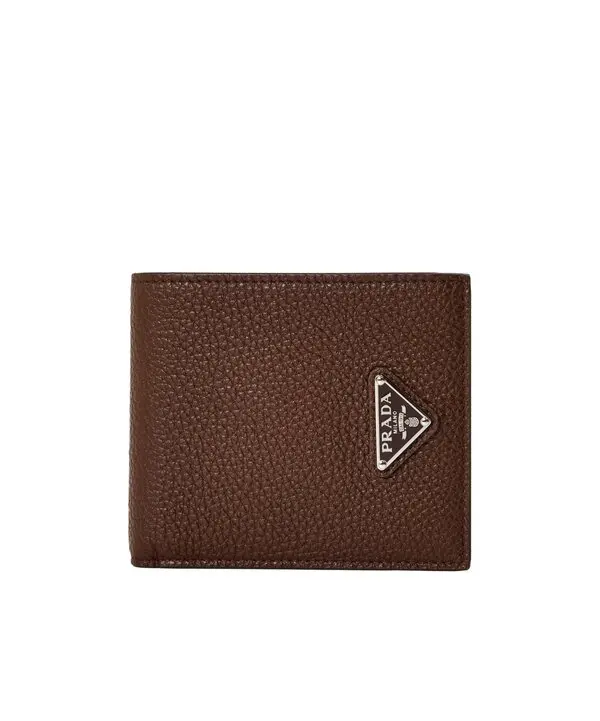 Prada Classic Logo Wallet - Red