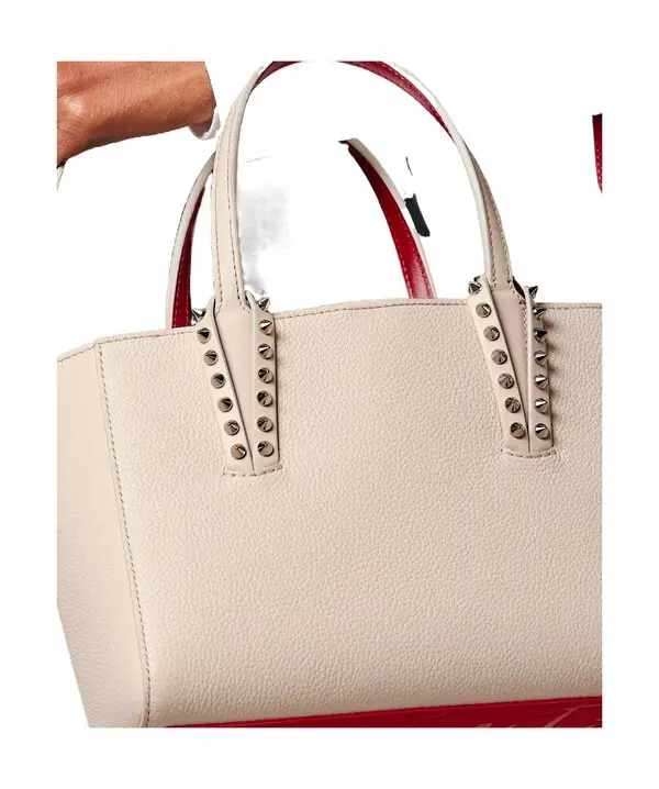 CHRISTIAN LOUBOUTIN Grained Leather Tote Bag