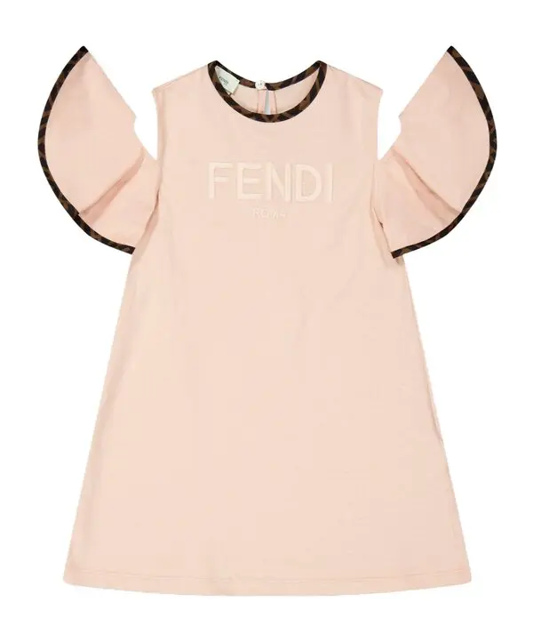 Fendi Ruffled Sleeve Dress