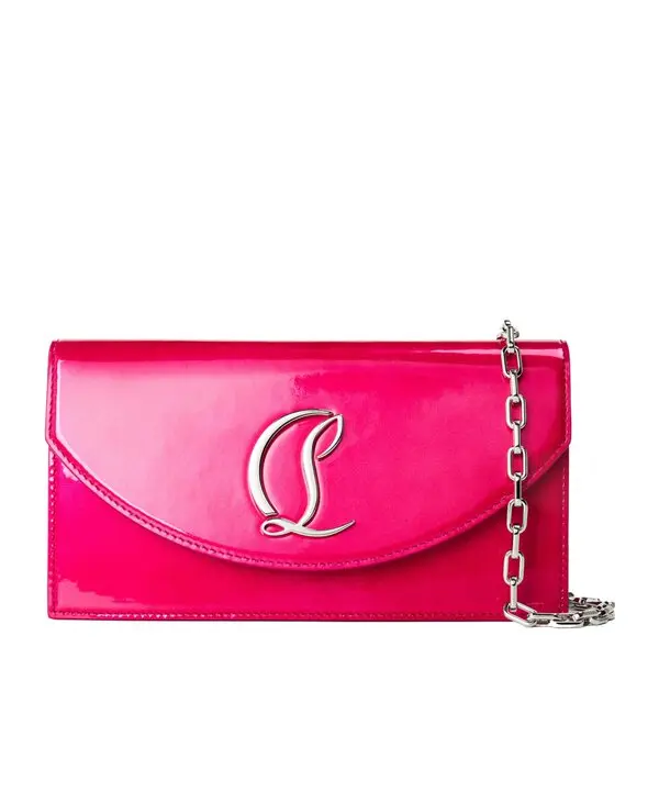 CHRISTIAN LOUBOUTIN Loubi54 Clutch In Patent Leather - Pink
