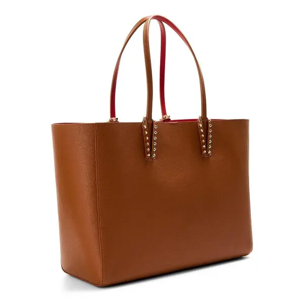 CHRISTIAN LOUBOUTIN Premium Cowhide Tote Bag - Brown