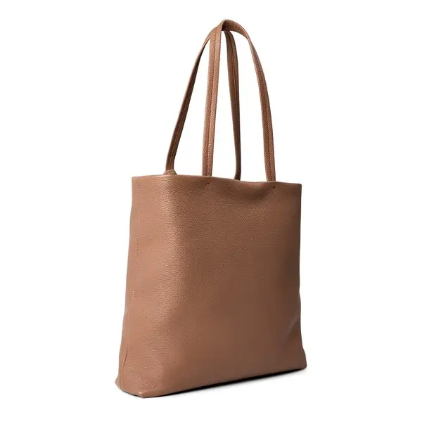 Prada Daino Soft Tote - Caramel