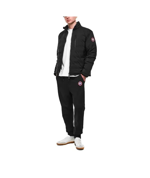 Canada Goose Stand Collar Padded Jacket With Chest Zipper Pocket And Arm Logo Patch