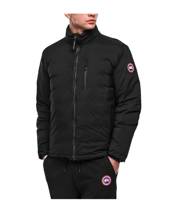 Canada Goose Stand Collar Padded Jacket With Chest Zipper Pocket And Arm Logo Patch