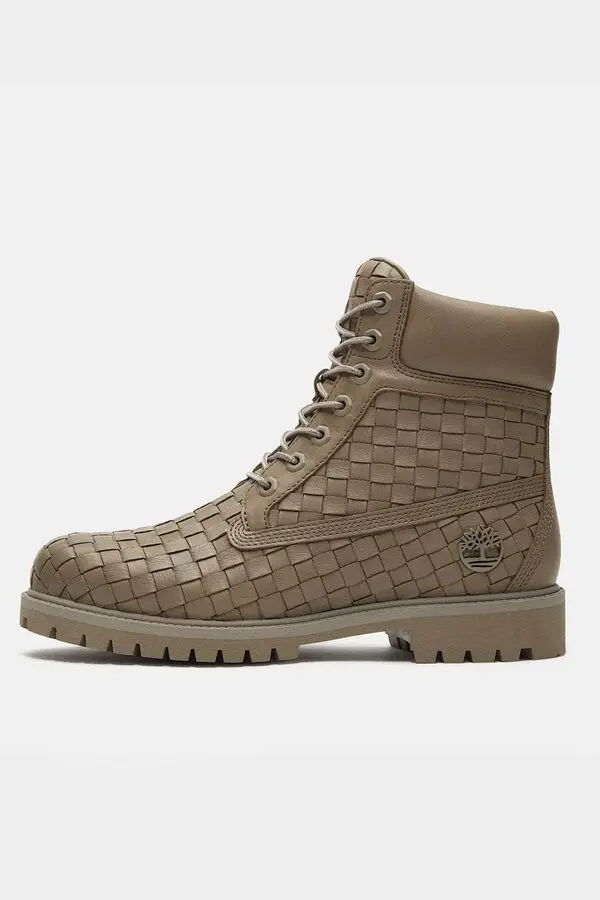 Timberland Woven Texture Lace-up Boots