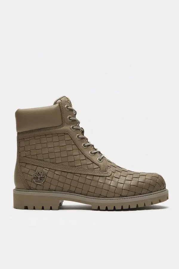 Timberland Woven Texture Lace-up Boots