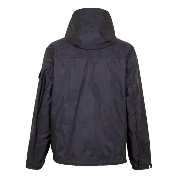 Moncler Hooded Windbreaker With Logo Patch