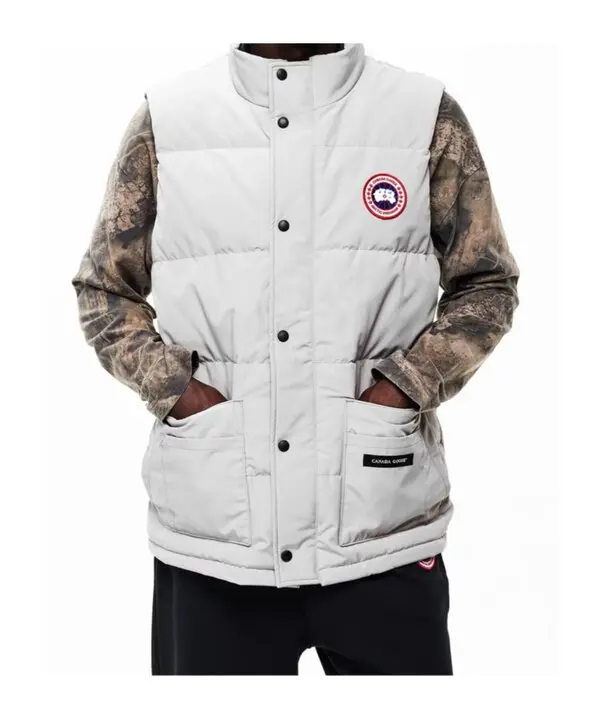 Canada Goose Puffer Vest With Logo Patch