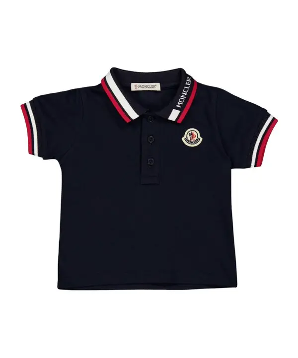 Moncler Logo Short Sleeve Polo Shirt