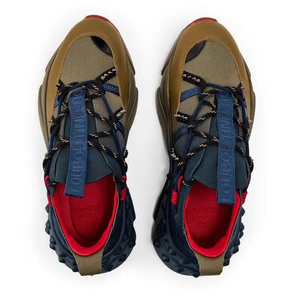 CHRISTIAN LOUBOUTIN Trail Runners With Stud Detailing - Blue
