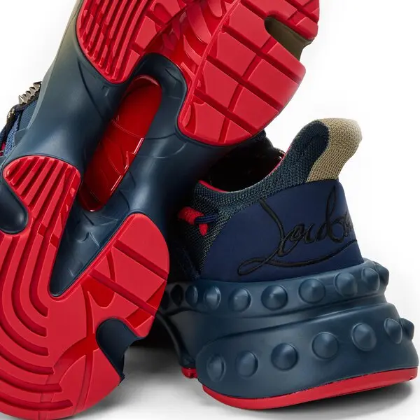 CHRISTIAN LOUBOUTIN Trail Runners With Stud Detailing - Blue