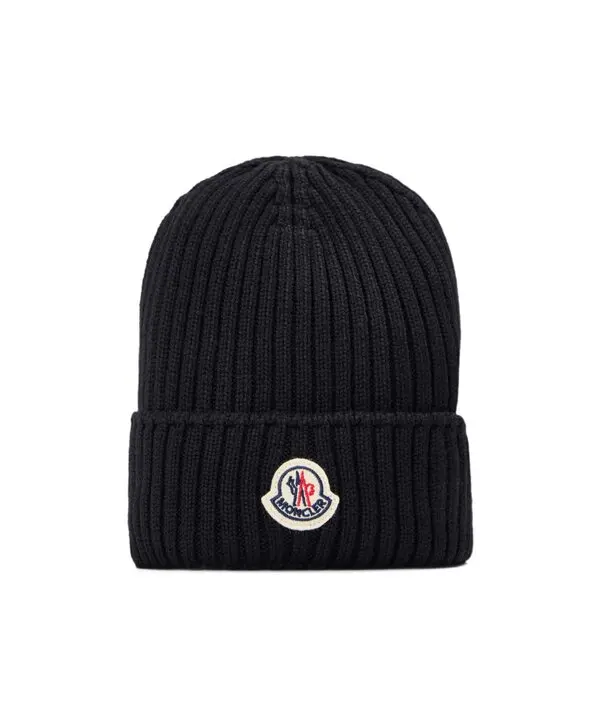 Moncler Logo Patch Beanie