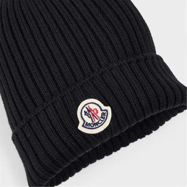 Moncler Logo Patch Beanie