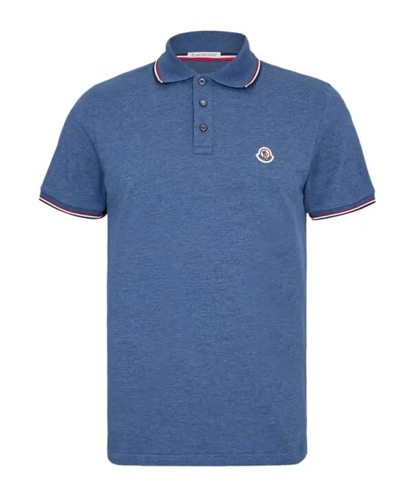 Moncler Logo Cotton Maglia Polo Shirt