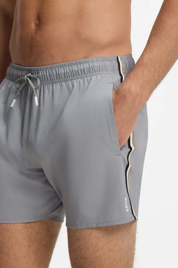 Hugo Boss Elastic-waist Swim Trunks