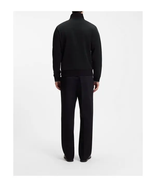 Hugo Boss Half-zip Micro-textured Sweatshirt