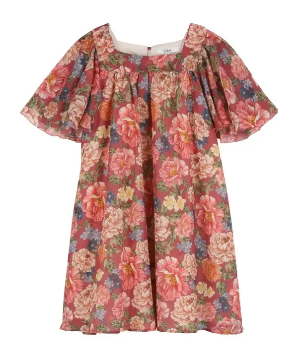 Chloé Floral Print Midi Dress