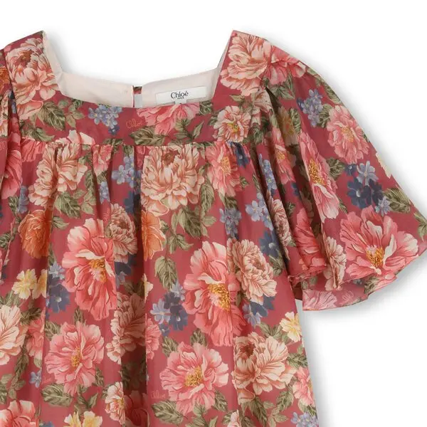 Chloé Floral Print Midi Dress