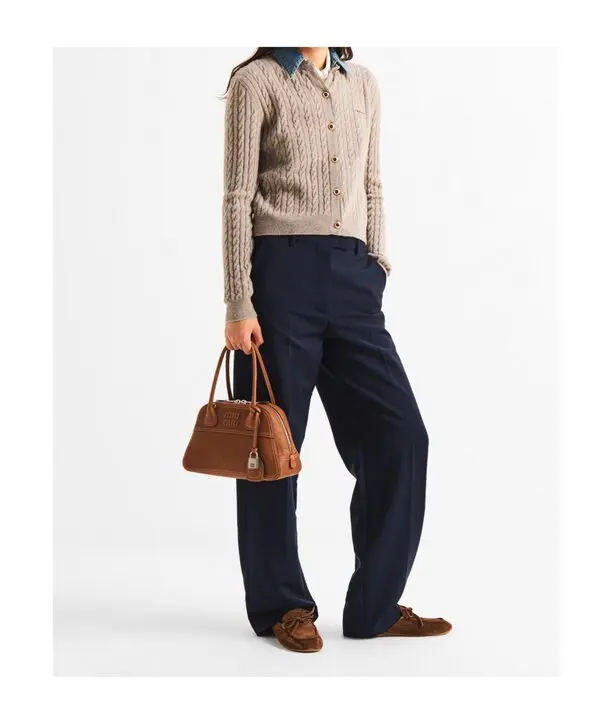 Miu Miu Cashmere Chambra - Nude