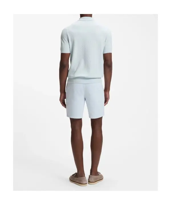 Hugo Boss Regular-fit Knit Polo In Structured Fabric