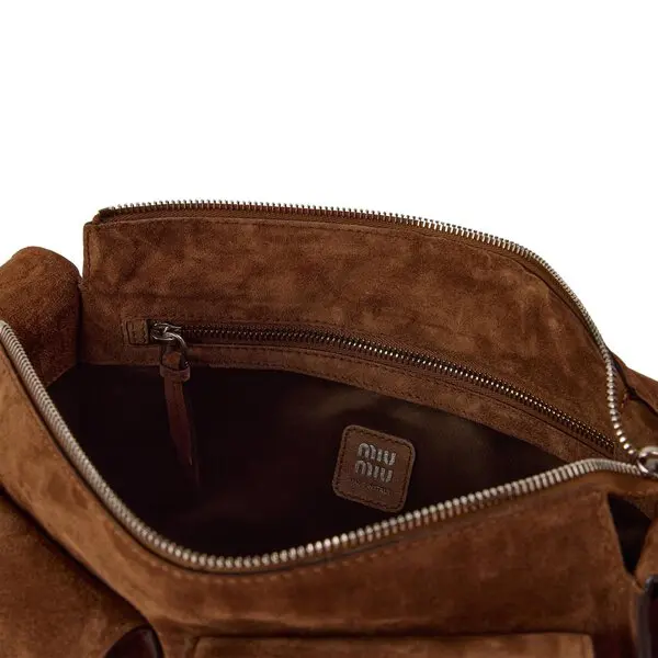 Miu Miu Utilitaire Shoulder Bag - Brown