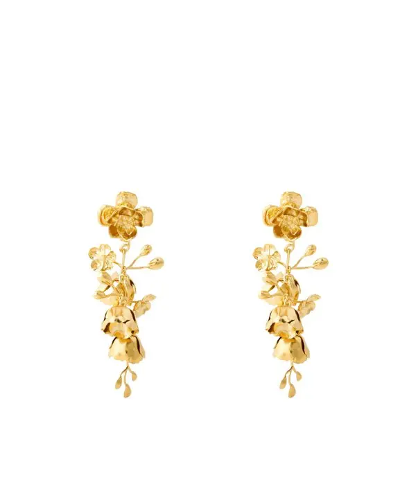 Chloé Flower-shaped Earrings - Yellow