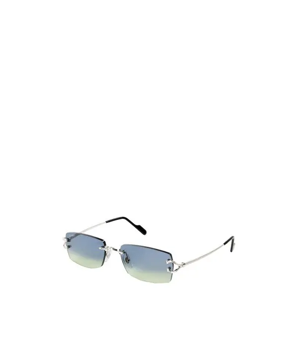 Cartier Rimless Rectangular Sunglasses