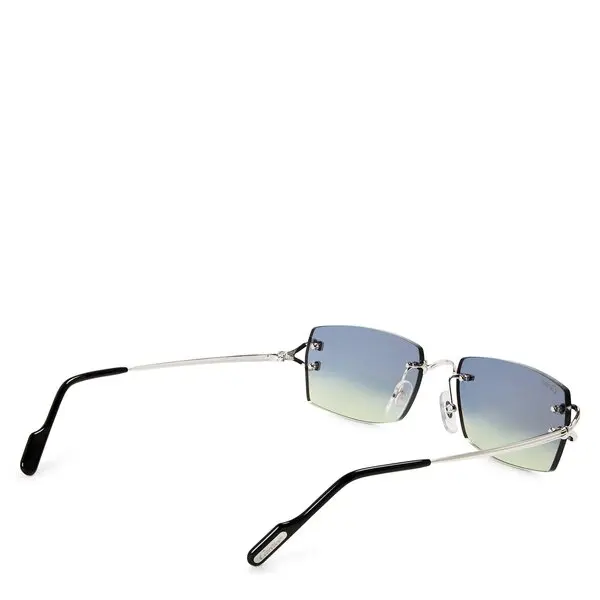 Cartier Rimless Rectangular Sunglasses