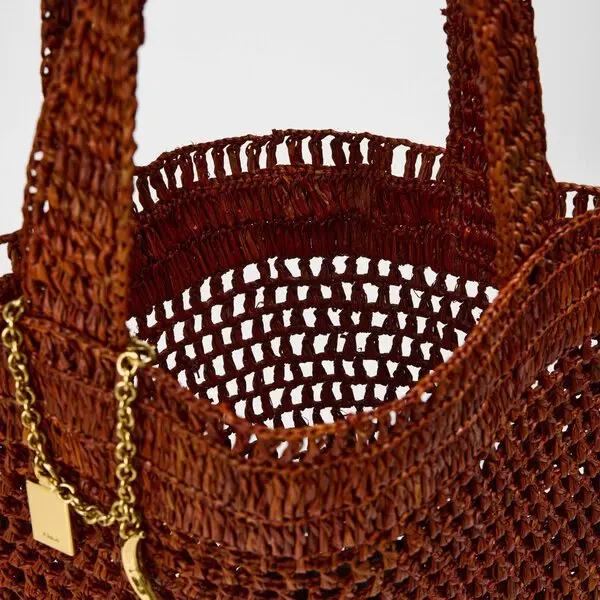 Chloé Raffia Tote Bag