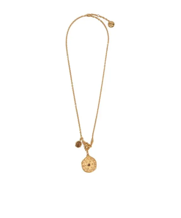 Chloé Coin Pendant Necklace - Yellow