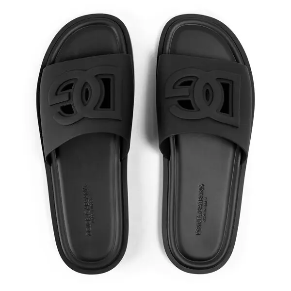 Undercover Dolce & Gabbana Embossed Logo Slide Slippers