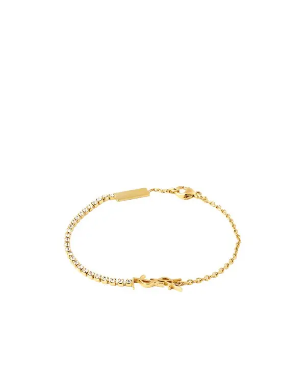 Saint Laurent Logo Detail Bracelet - Yellow