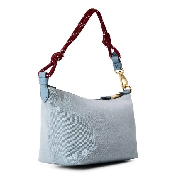 Miu Miu Textured Logo Clutch Bag - Gray