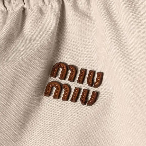 Miu Miu Panama Mini Dress - Nude
