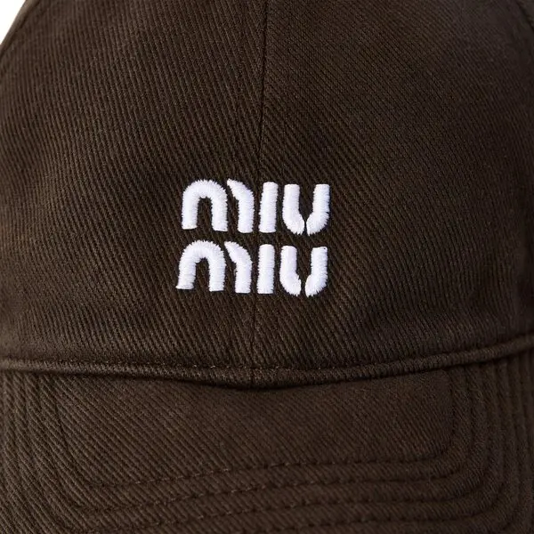 Miu Miu Solid Color Baseball Cap