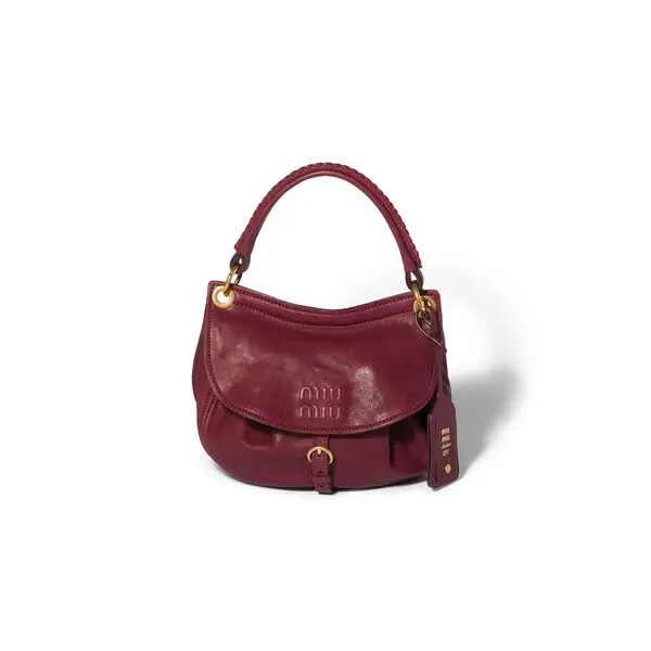 Miu Miu Rendez-vous Nappa Leather Bag - Amaranth Red