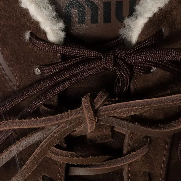 Miu Miu Suede And Shearling Sneakers
