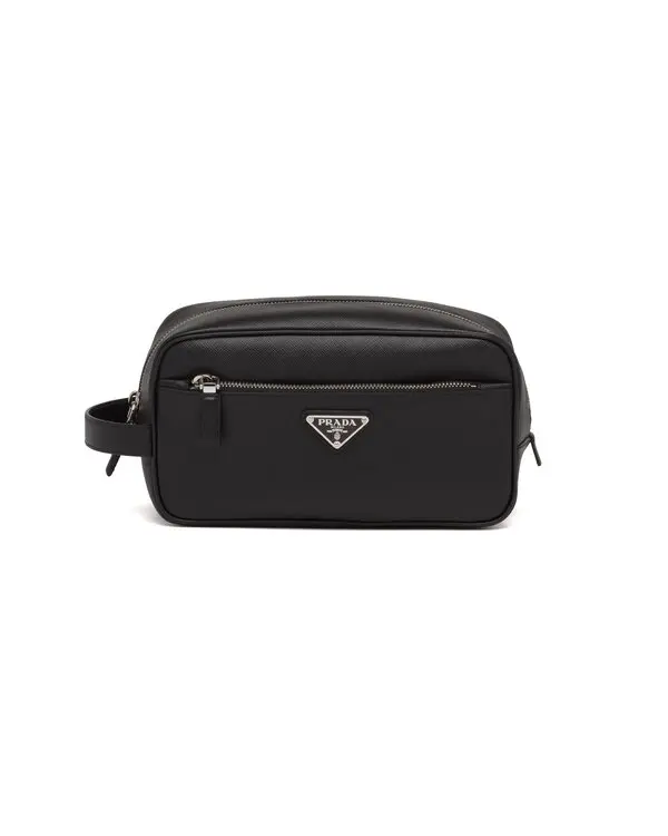 Prada Saffiano Leather Travel Pouch
