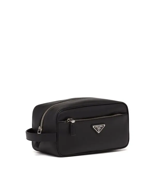 Prada Saffiano Leather Travel Pouch
