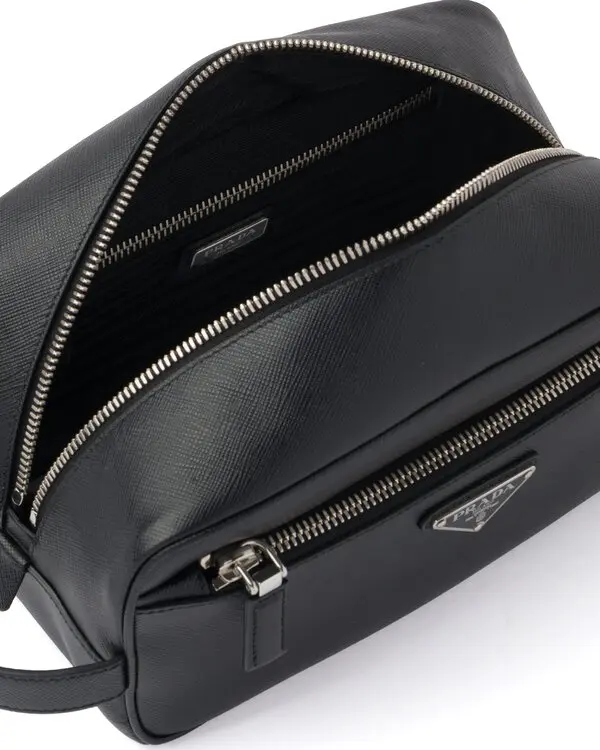 Prada Saffiano Leather Travel Pouch