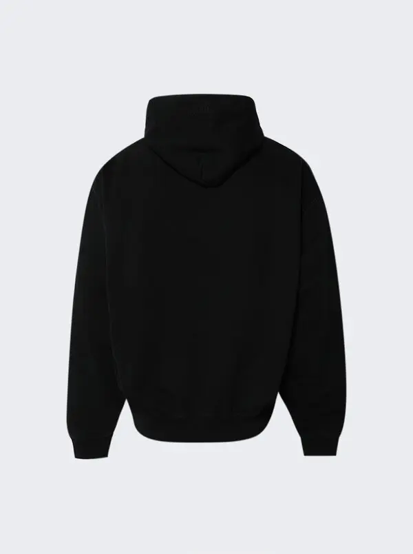 Vetements Embroidered Front Zip-up Hoodie Washed