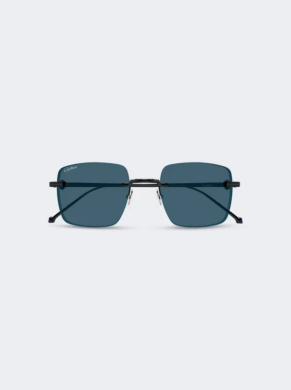 Cartier Rimless Square Sunglasses