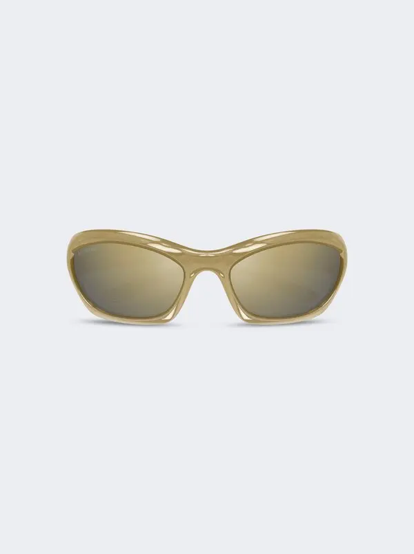 Balenciaga Extreme Wrap Sunglasses - Green