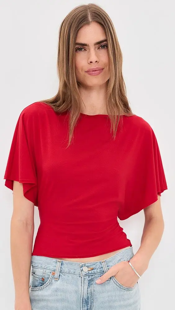 REFORMATION Avery Knit Top