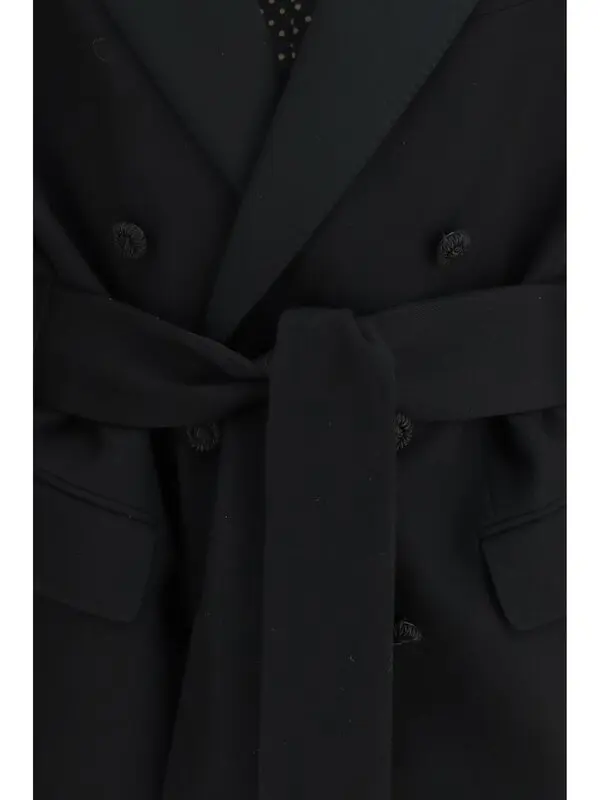 Valentino Garavani Double-breasted Virgin Wool Blazer With Belt