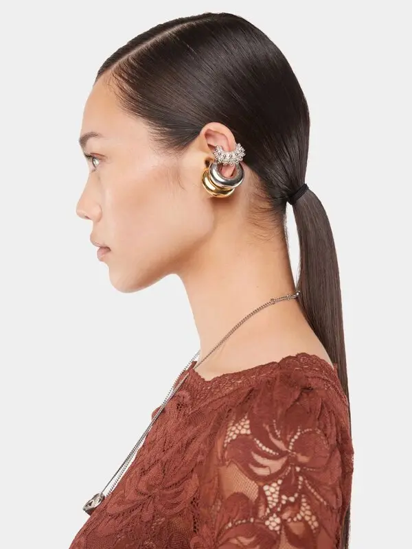 Rabanne Triple Aluminium Ear Cuff Set