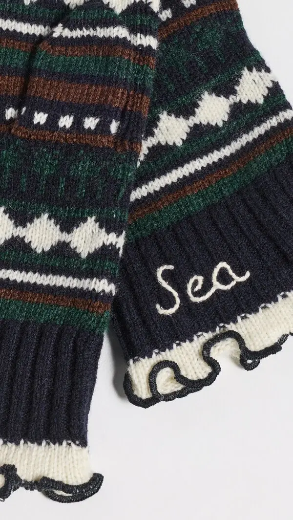 Sea Patton Knit Mittens