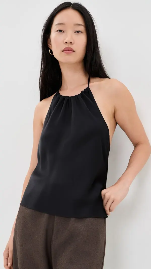 Donni. The Silk Halter Top