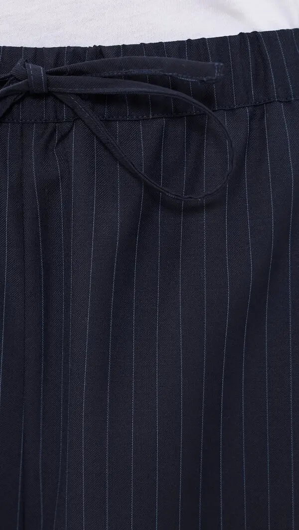 ROWING BLAZERS Pinstriped Wide-leg Trousers