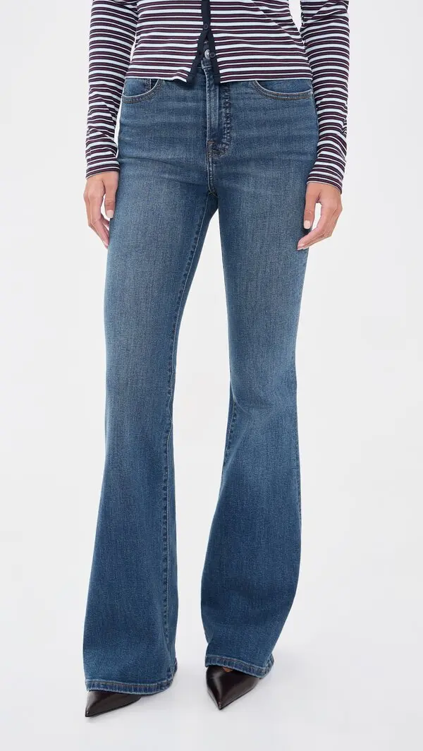 Good American Good Legs Flare Jeans